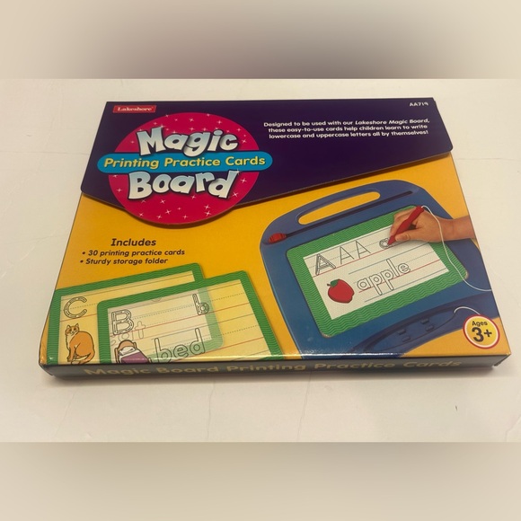 Lakeshore | Toys | Lakeshore Magic Board 3 Printing Practice Cards New ...